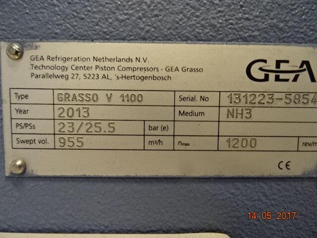 GEA Grasso V1100 | GTEX Refrigeration Support